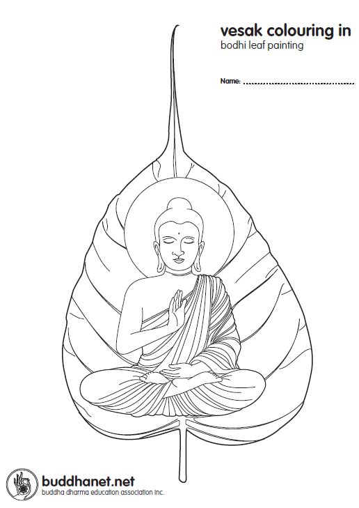 sharing: Colouring Bodhi Buddha