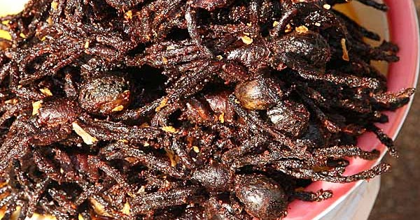 Culturally diverse: Roasted spider