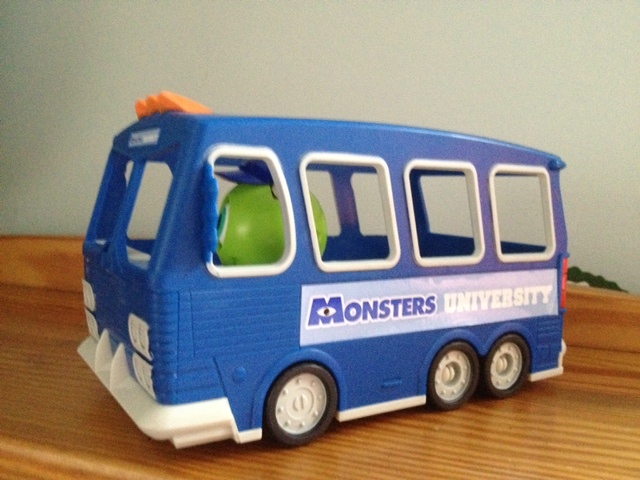 Dan the Pixar Fan: Monsters University: Roll a Scare Bus