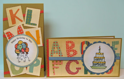 ART - just do it!: Kids birthday cards featuring funky letters