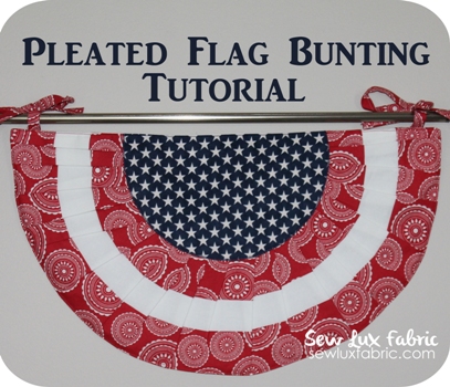 Sew Lux Fabric : Blog: Flag Bunting Tutorial