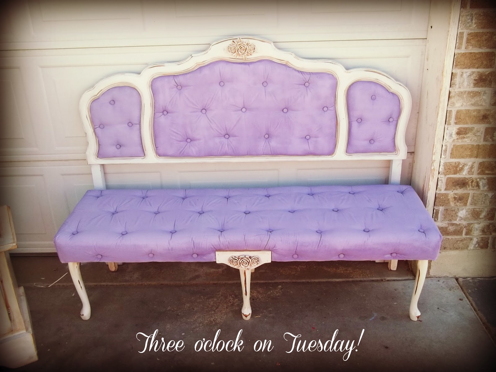 Three o'clock on Tuesday: Sold Beautiful shabby-chic full size ...