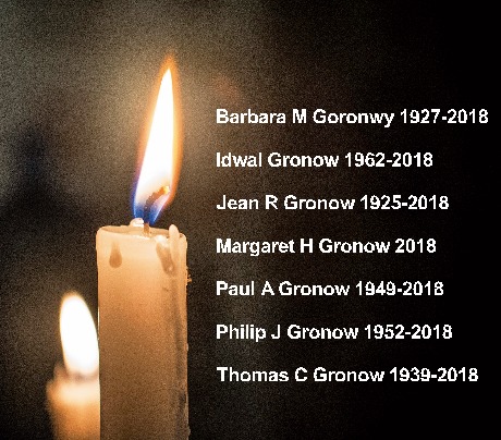 GRONOW One Name Study: 2018