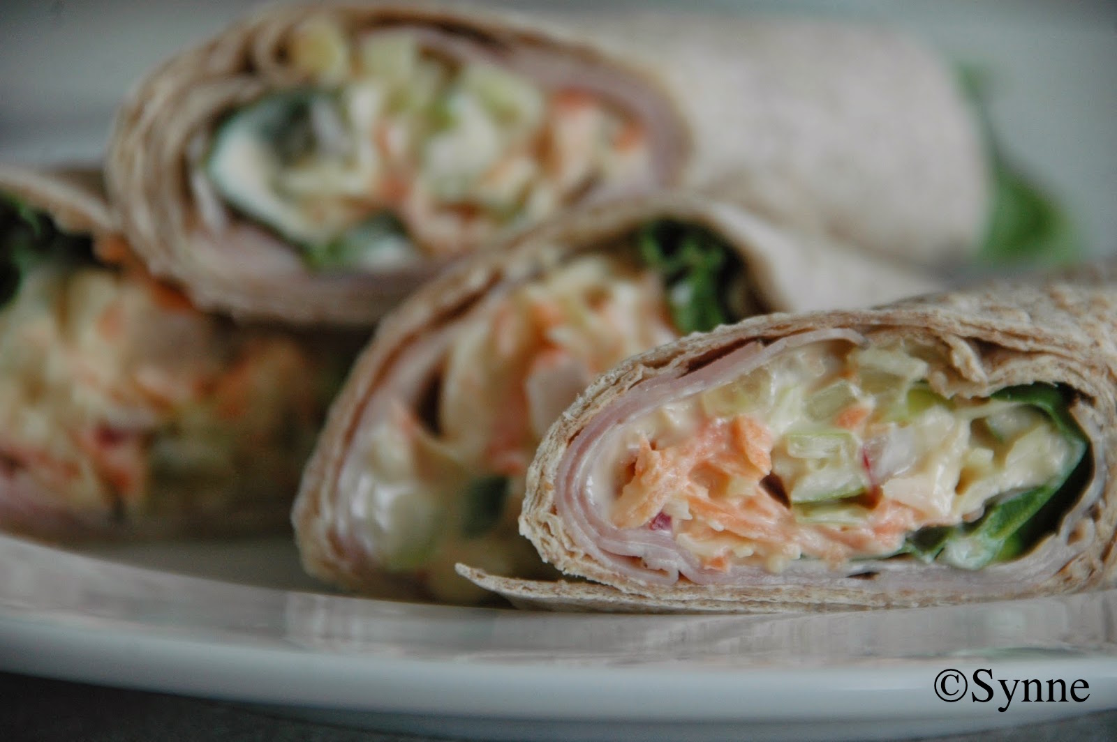 ganske enkelt: Wrap med skinke og chrunchy fyll