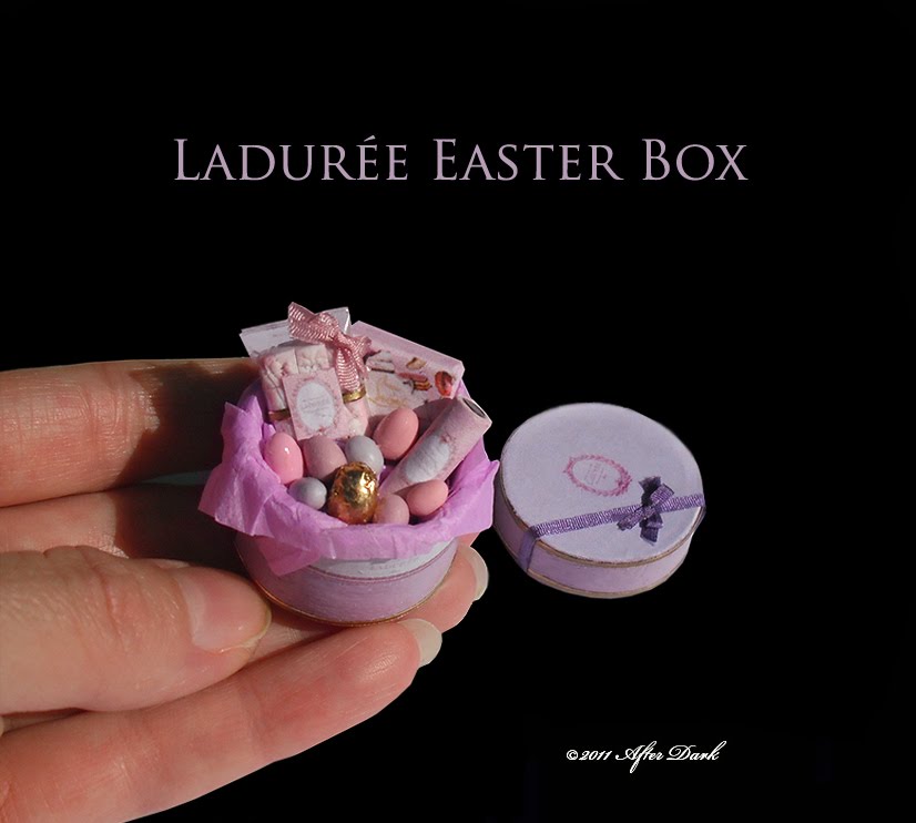 After Dark Miniatures: New Easter Chocolate and Laduree Hat Boxes