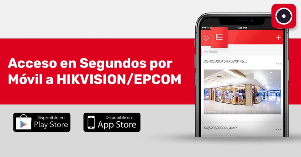 NUEVO: Acceso Móvil en Segundos a HIKVISION/EPCOM