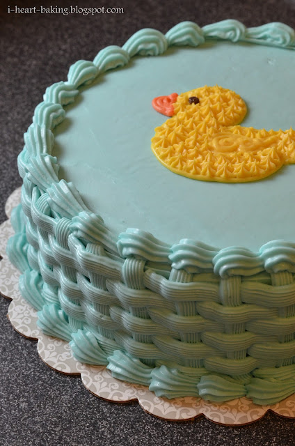 i heart baking!: baby shower duckie cake and cupcakes
