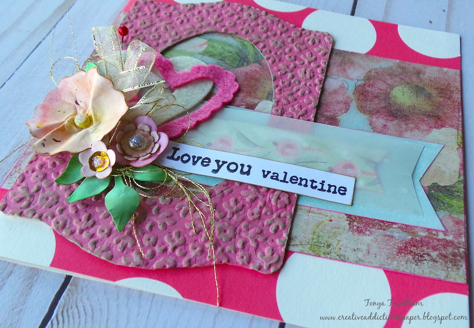 Creative Addiction to Paper: Love You Valentine Card
