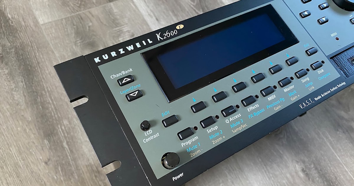 MATRIXSYNTH: Kurzweil K2600RS Rackmount Synth/Sampler Fully Loaded SN ...