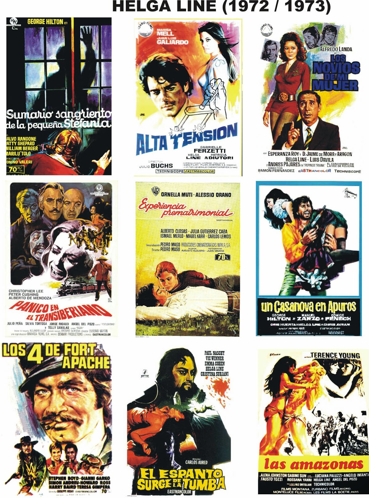 STARS DE CINE B: HELGA LINÉ