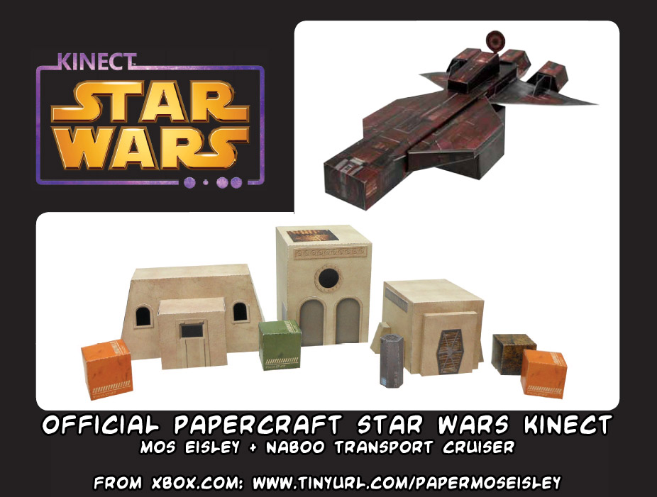 Ninjatoes' papercraft weblog: Papercraft Star Wars Mos Eisley and Naboo ...