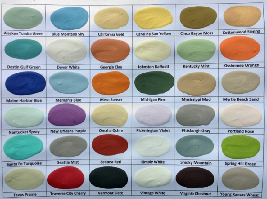 Sweet Tea & Sawdust: Color Charts