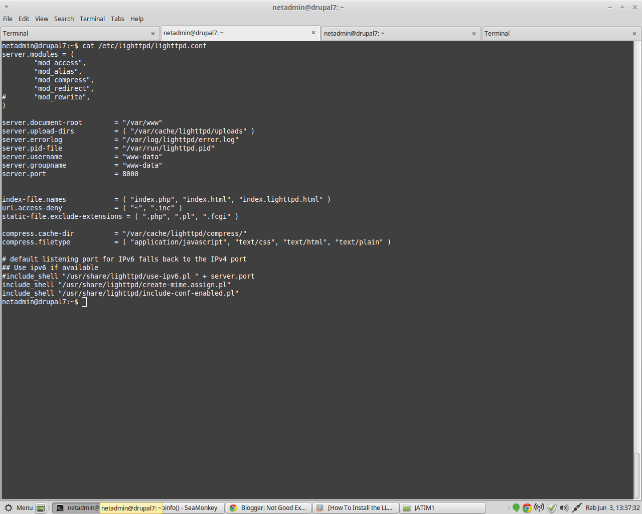 Not Good Example(s): Installing phpMyAdmin using Lighttpd Webserver on ...