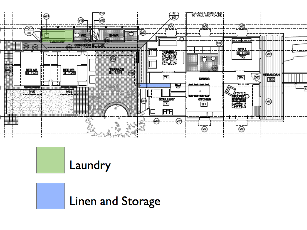 WEST END COTTAGE: New Laundry Plans