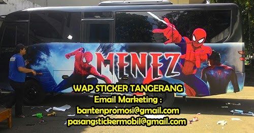 sticker digital mobil branding: Jasa Pasang Stiker Bus di Tangerang