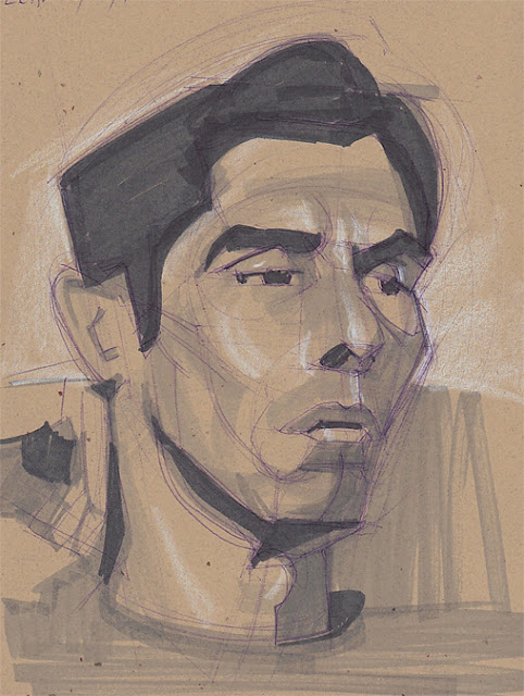 Sketchblog Chris Chien: More Head Painting/ Head Drawing (Reilly Method ...