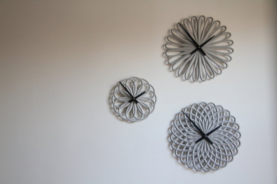 avant garde design: para clocks. architecturally based design.