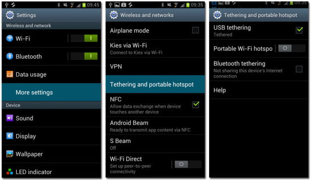Tether Computer and Smartphone via USB and Share Internet Connection ...