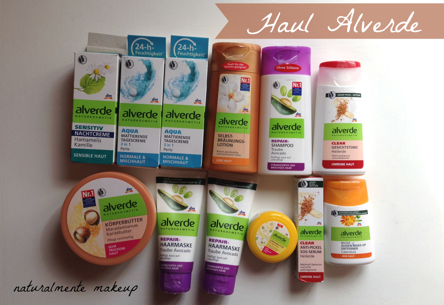 *naturalmente makeup*: Haul: prodotti Alverde