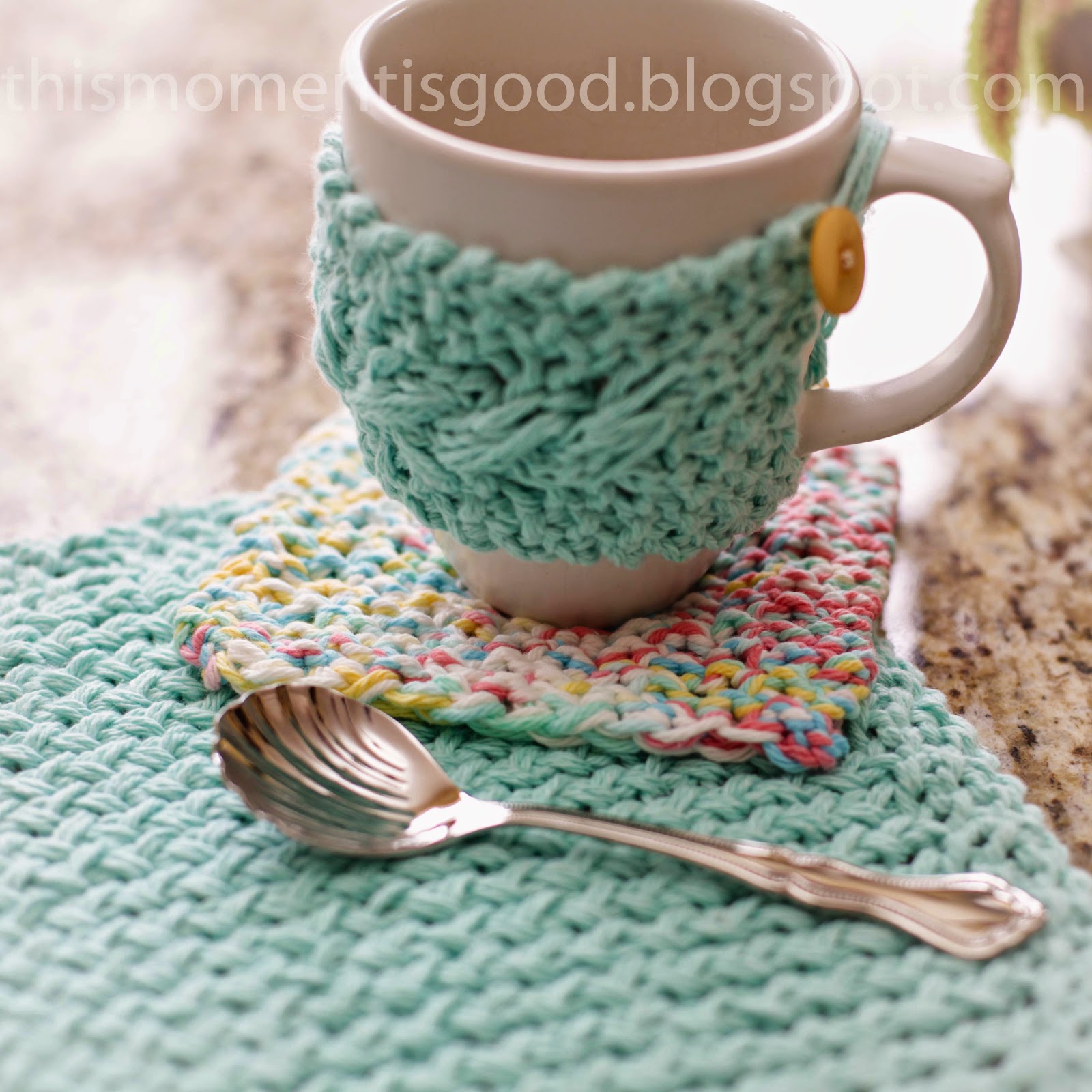 FREE LOOM KNIT KITCHEN SET PATTERN | Loom Knitting by This Moment is Good!