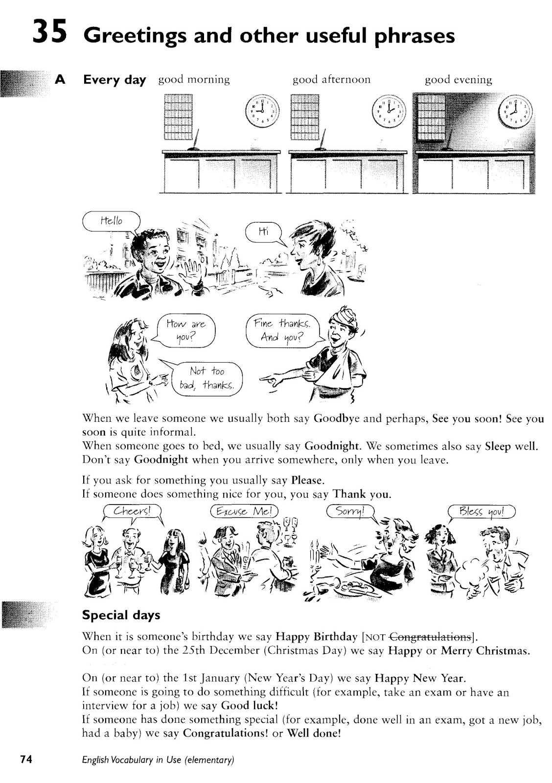 The English Corner: Vocabulary: Greetings (Saludos)