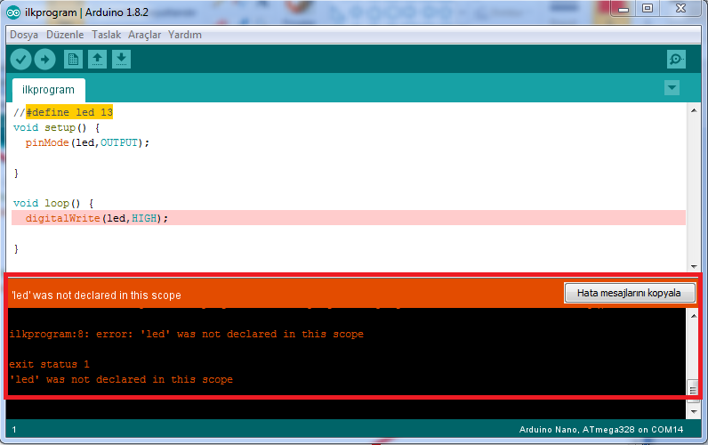 Arduino Was Not Declared In This Scope Mobilitypase