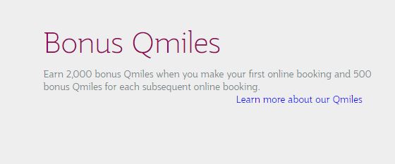 2,000 Bonus Qmiles for Flight Booking with Qatar Airways ~ wiki-traveller