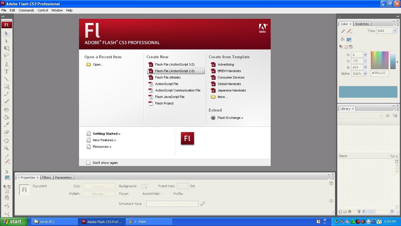 Tutorial Membuat Slide Show Menggunakan Adobe Flash CS3