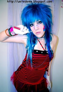 Emo Hair Style (Blue) | Emo | Screamo