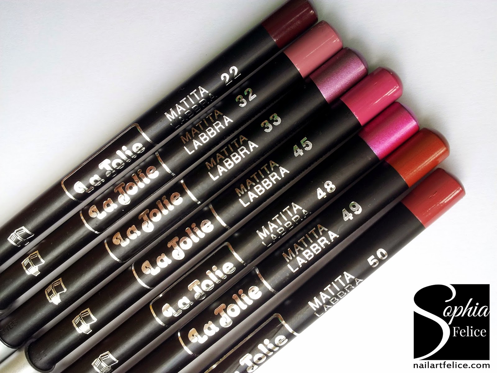 Matite labbra La Jolie: swatches e recensione