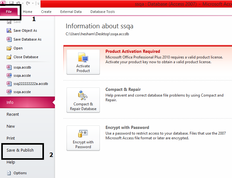 Convert Access Database (ACCDB) to EXE ~ Manber Convert Access Database (ACCDB) to EXE ~ Manber