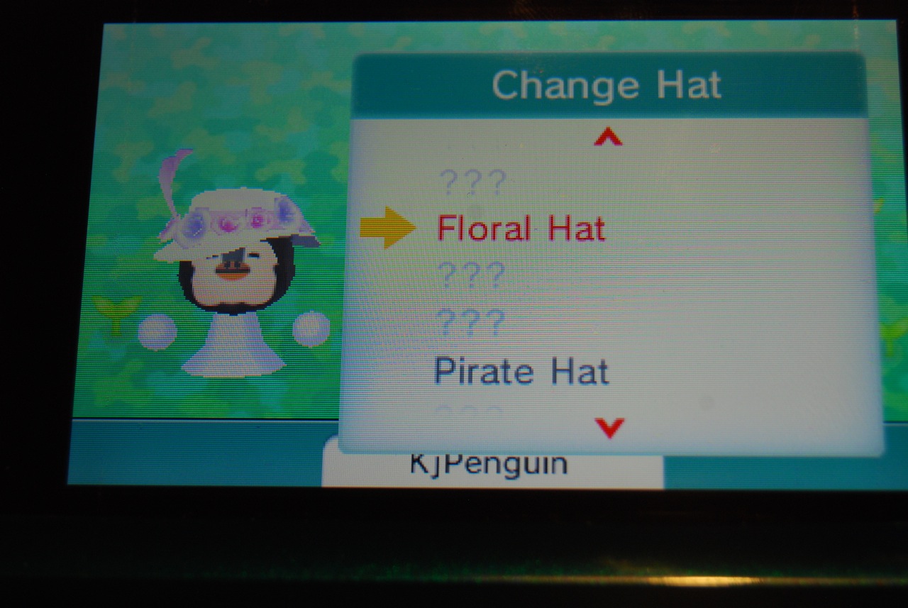 Video Game Screenshots: Hats Unlocked in Find Mii II