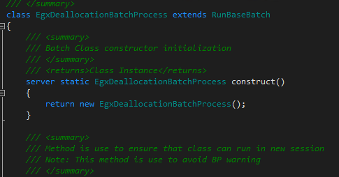 Inside Microsoft Dynamics AX: Batch job in AX7 / D365 x++ code