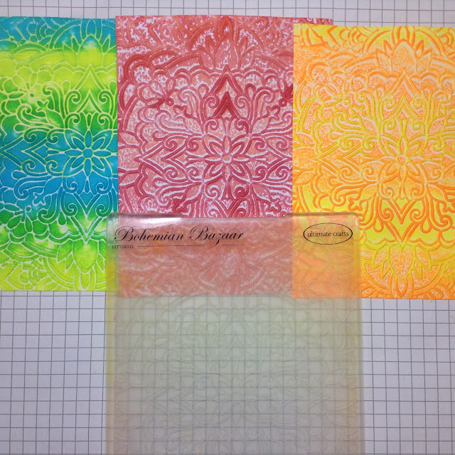 Crafting While I Wait: Inked Embossing Folders ~ Tupelo Designs