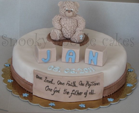 Snooky doodle Cakes: Brown bear cake for Jan