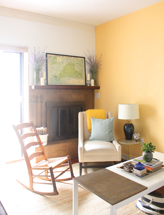 Living Room Fireplace Wall Makeover {Take Two}