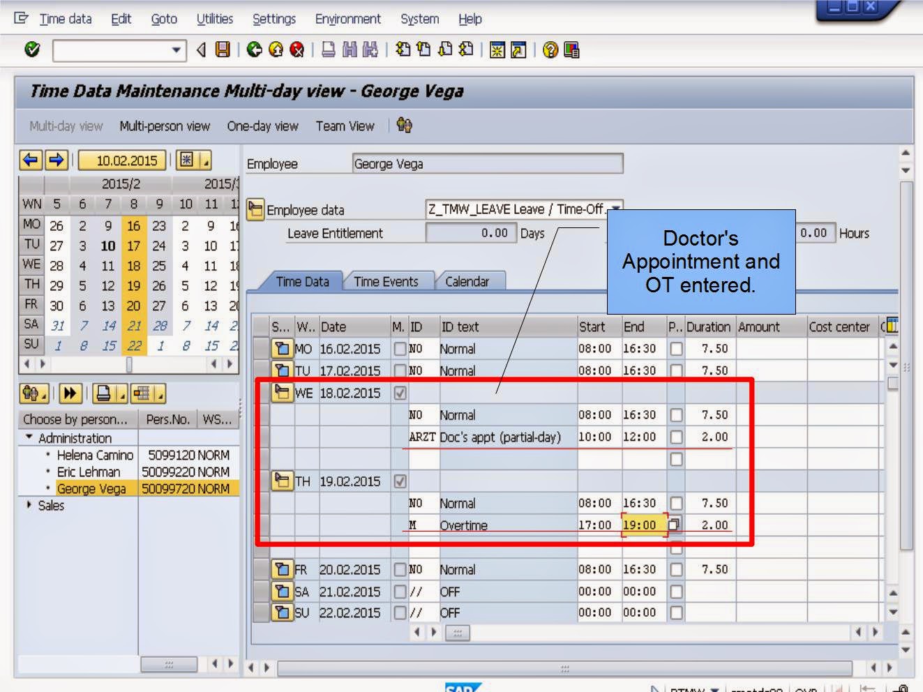 青蛙SAP分享 Froggy's SAP sharing: SAP HCM Time Management : Recording Time ...