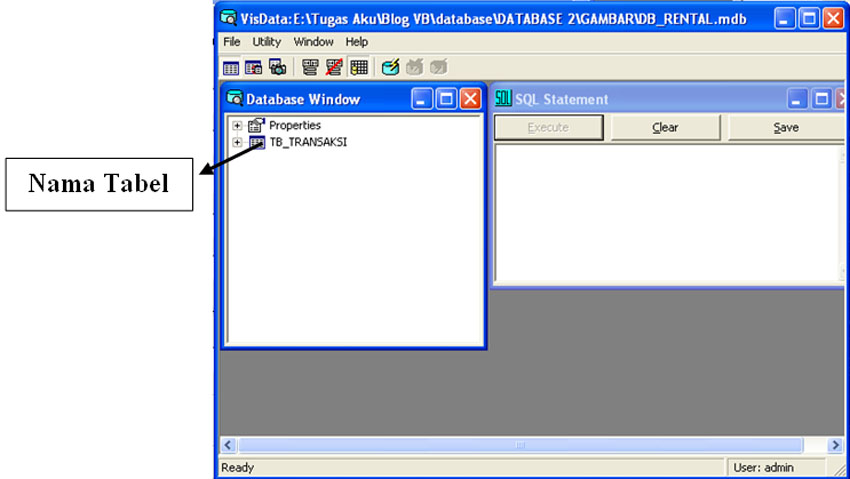 Langkah Pelangi: DataBase Microsoft Visual Basic 6.0