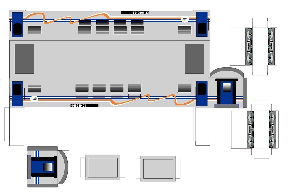 PAPERCRAFT KERETA PENUMPANG DAN BARANG INDONESIA 2016