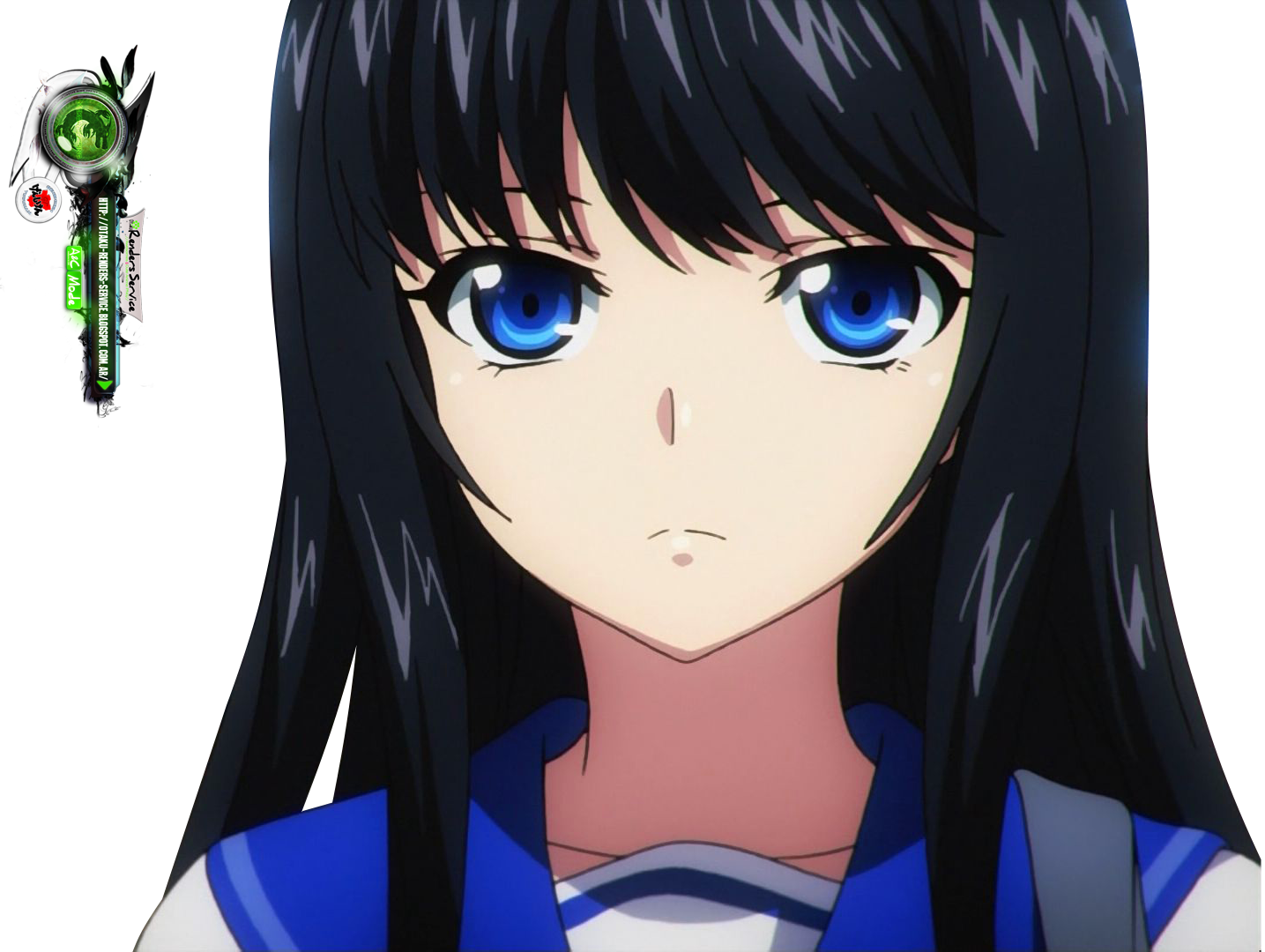 Strike the Blood:Minamiya Natsuki Seifuku Tsundere Face Render | ORS ...