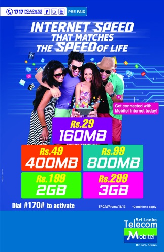 AI: Mobitel High Speed Prepaid Internet Plans