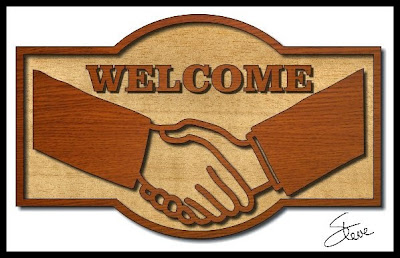 Scrollsaw Workshop: Simple Business Welcome Sign Pattern.