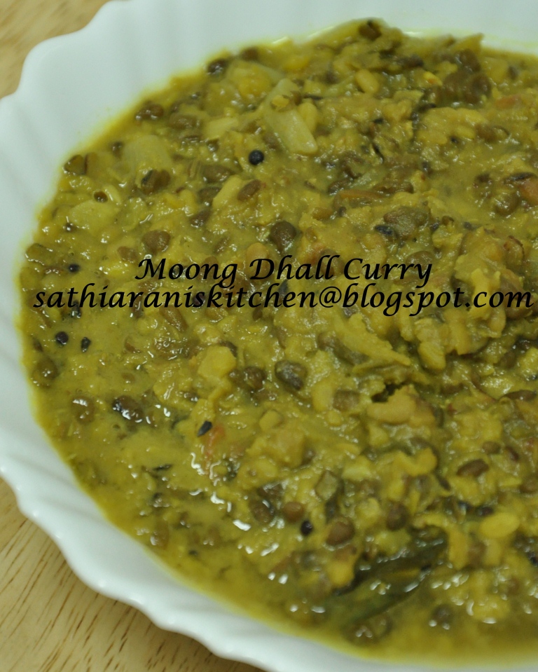 Sathia's Indulgence: Moong Dhall Curry
