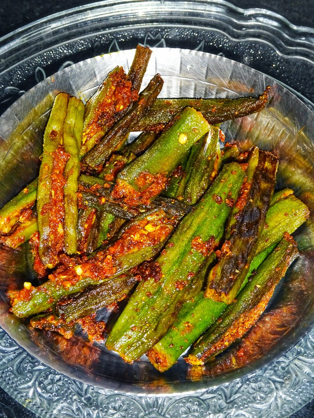 Veg Indian Good Food Recipes..: Tava Bhindi Masala Fry