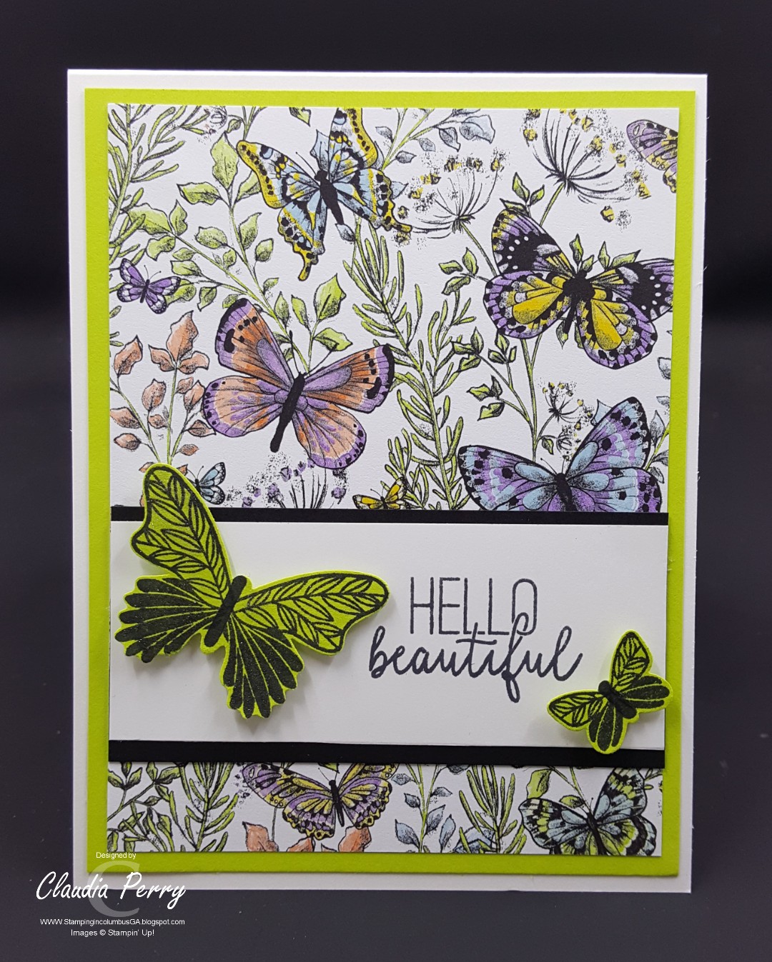 Stamping with Claudia (formerly in GA): Botanical Butterfly DSP
