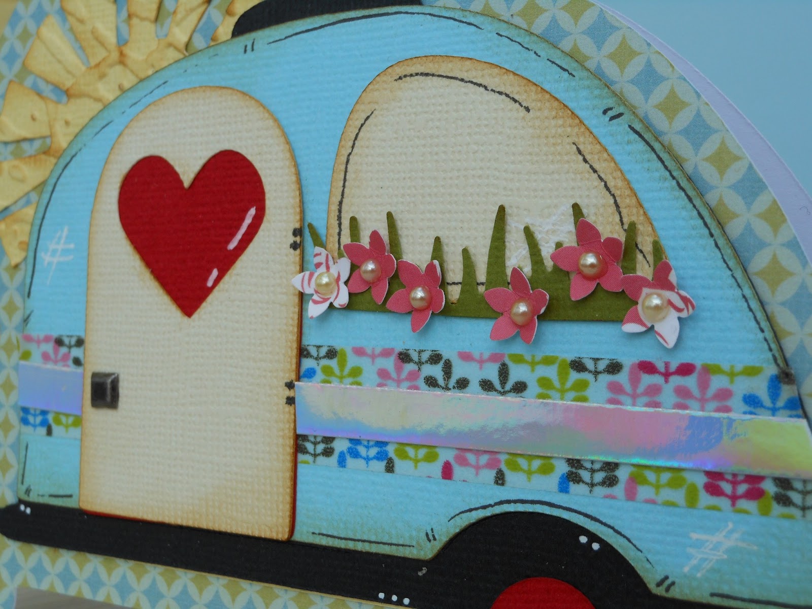 JayneDesigns: Caravan shaped card