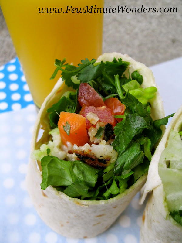 Hashbrown Vegetable Wrap In 10 Minutes - Few Minute Wonders