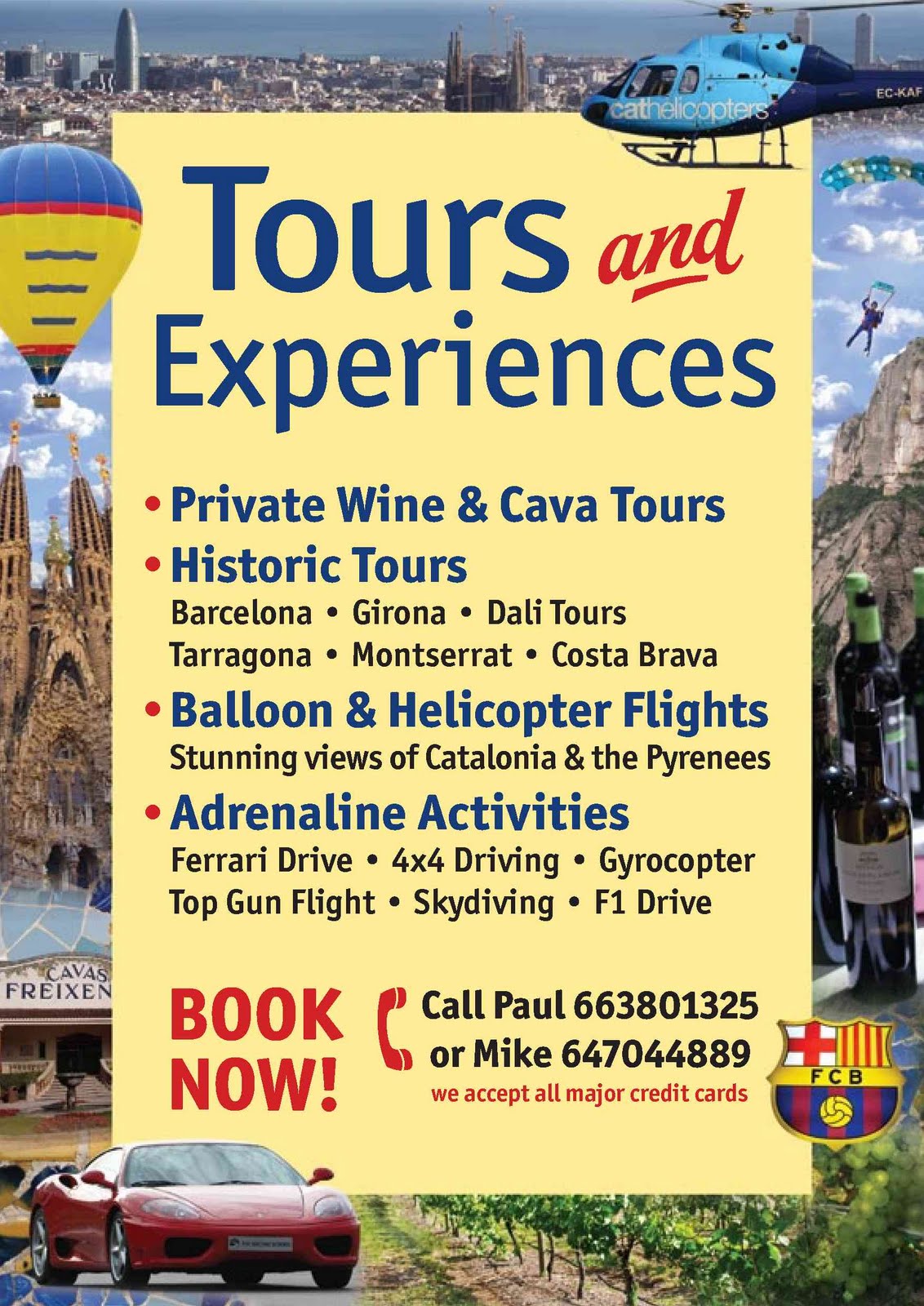 Barcelona Tours| Sitges Tours| Flamenco Barcelona| Wine and Cava Tours