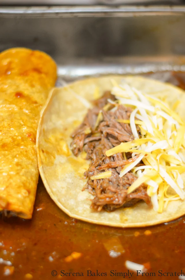 Shredded Beef Enchiladas | Serena Bakes Simply From Scratch