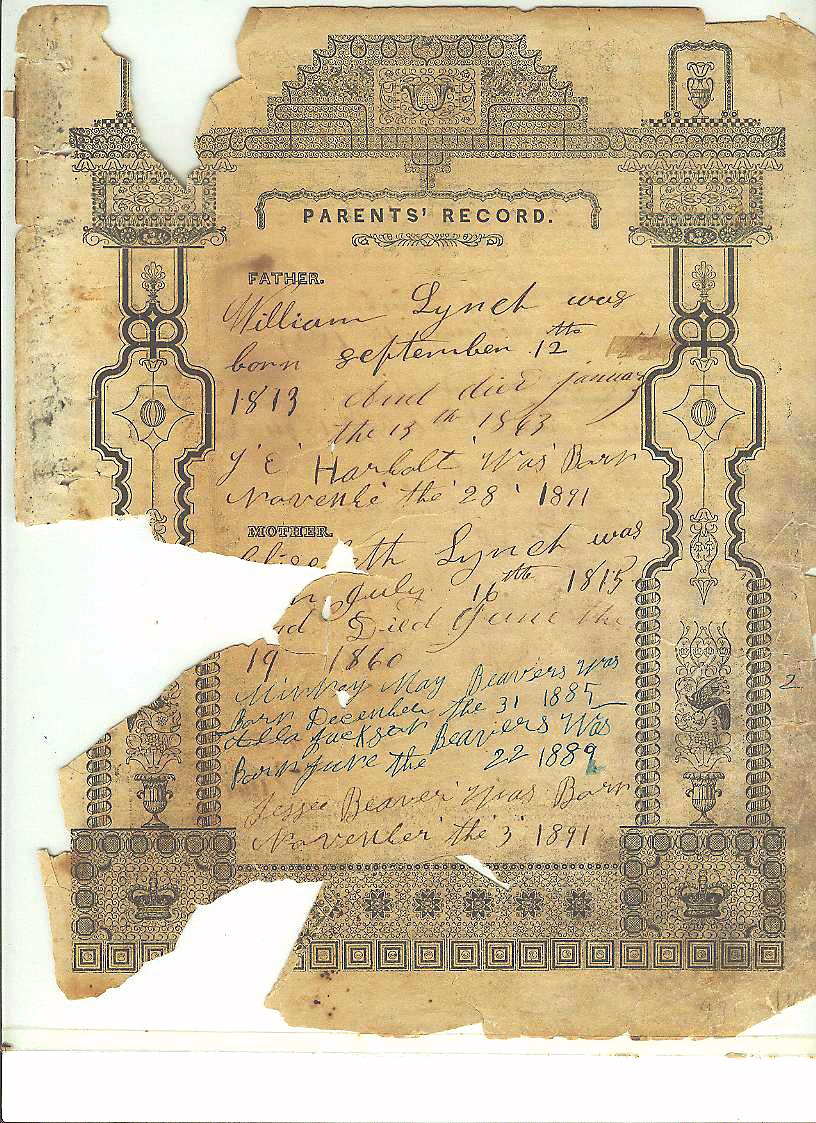 The Beavers Family Tree